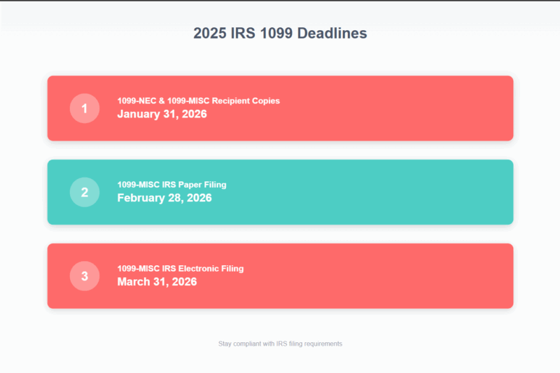 Guide to Filing 2025 1099 Forms: NEC, MISC, INT, DIV